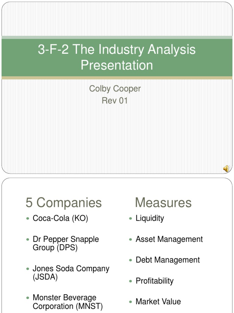 3-f-2 The Industry Analysis Presentation | PDF