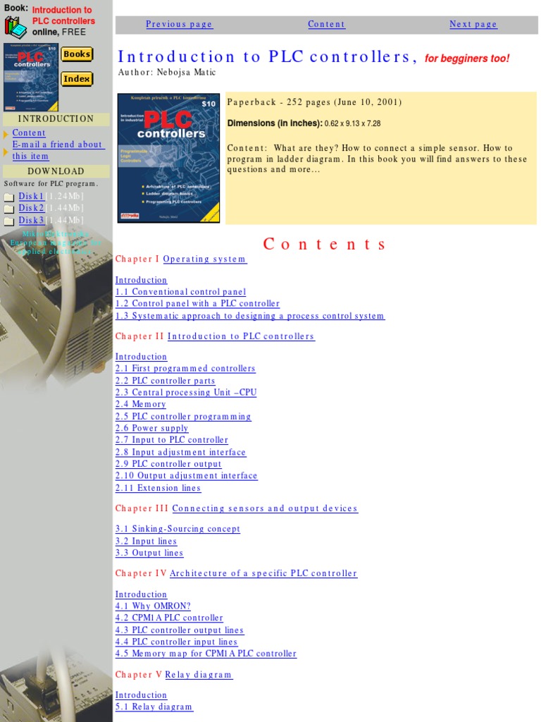 Introduction To PLC Controllers (Omron) | PDF