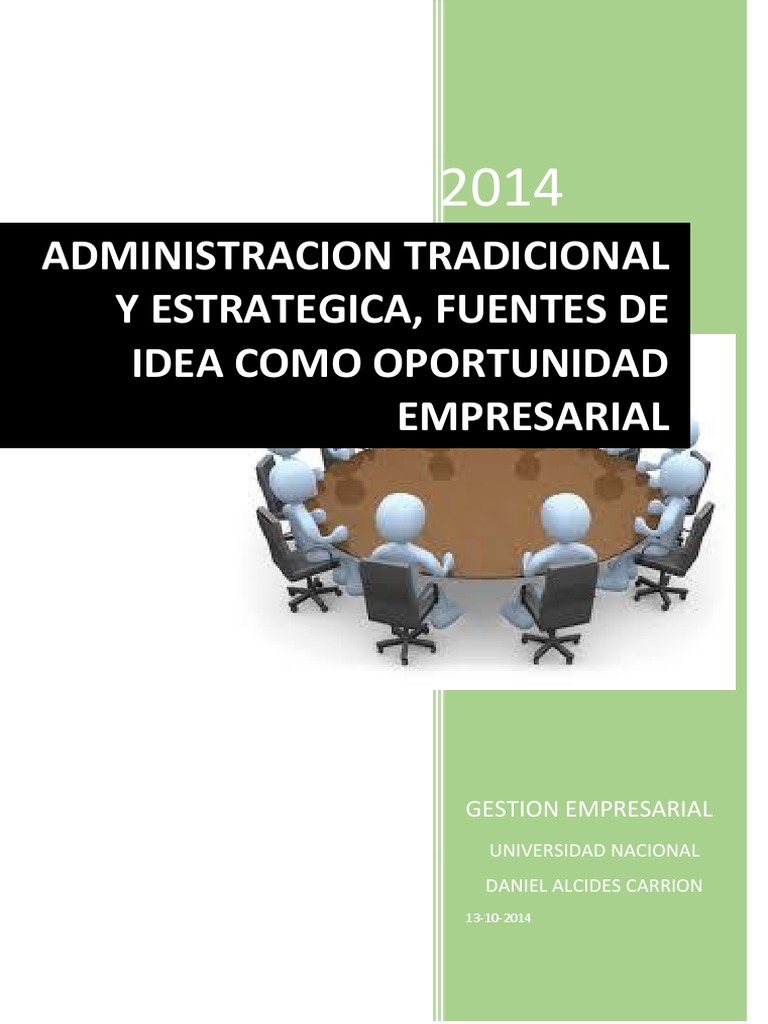 Administración Tradicional | PDF | Planificación | Producto (Negocio)