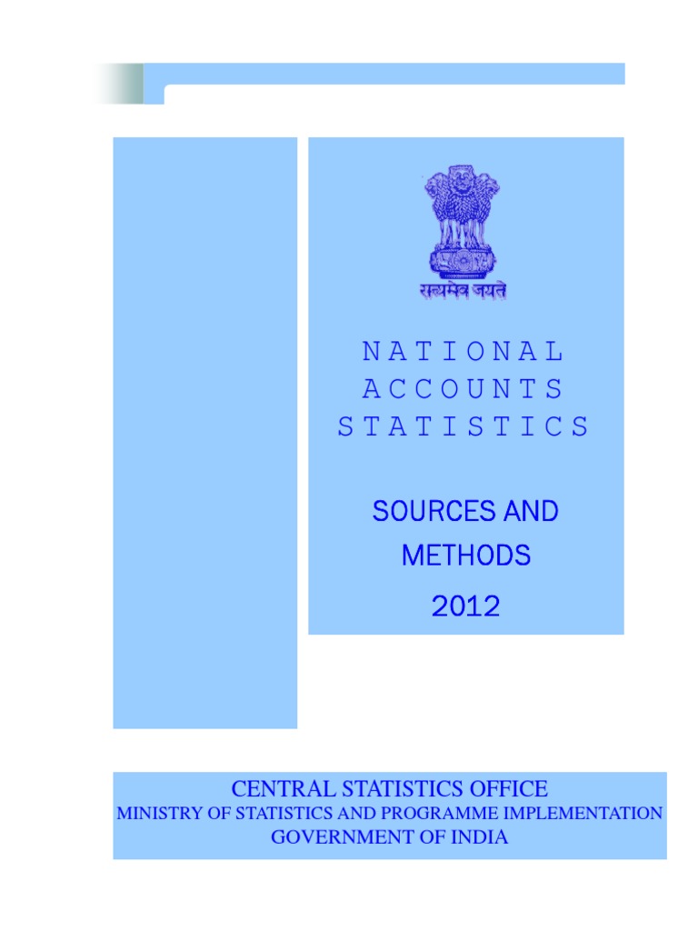National Accounts Statistics - Sources and Methods - 2012 | PDF