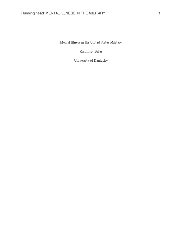 PTSD in U.S. Military Veterans | PDF | Psychological Trauma ...