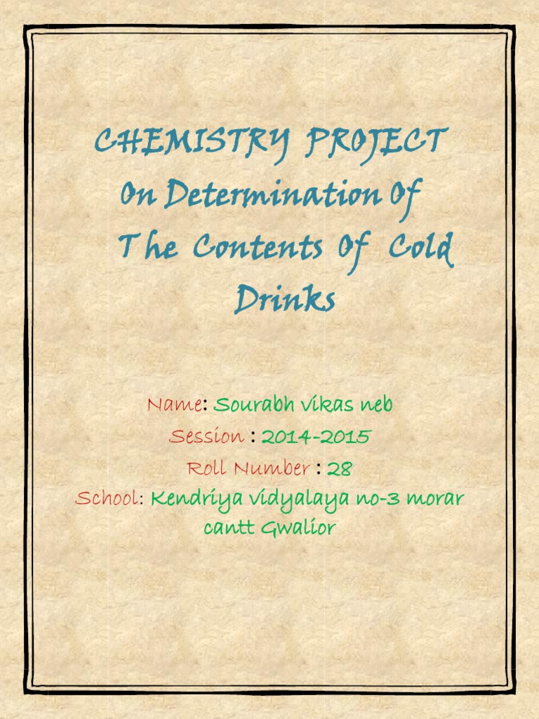 Chemistry Investigatory Project 12 | PDF | Sucrose | Glucose