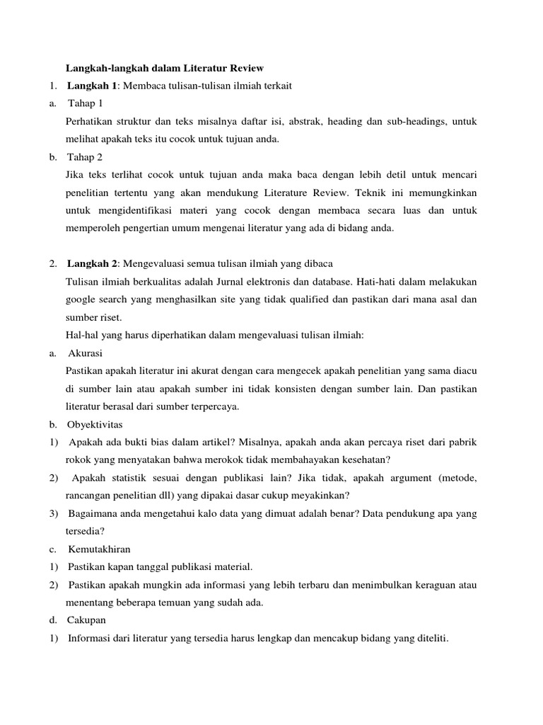 Contoh Literatur | PDF