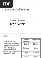 Vectors Scalars PPT | PDF | Euclidean Vector | Motion (Physics)