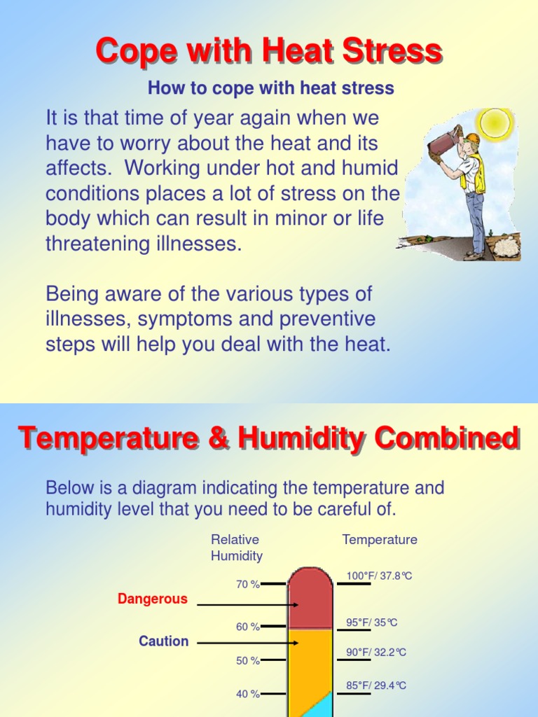 Safety Moment - Cope With Heat Stress - Pps | PDF