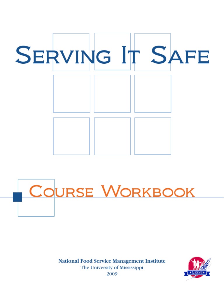 Serving It Safe Workbook | PDF | Foodborne Illness | Hand Washing
