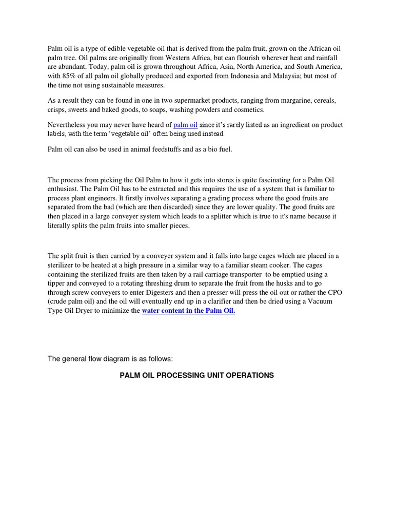Palm Oil Text | PDF | Palm Oil | Arecaceae