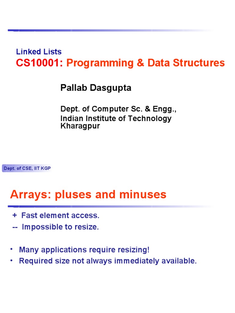 Programming & Data Structures: Pallab Dasgupta | Download Free PDF ...