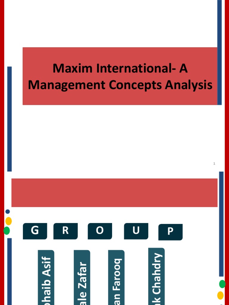 Maxim International Management Structure | PDF | Performance Appraisal ...
