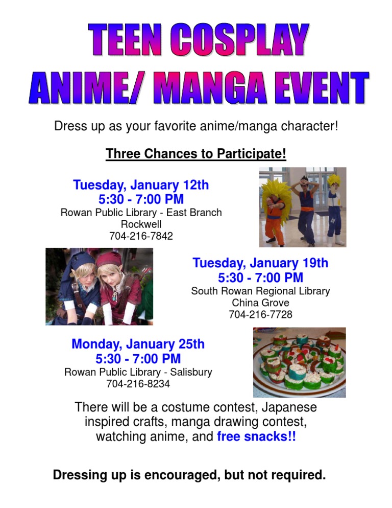 Anime Costume Contest & Crafts Event | PDF | Japanese Subcultures ...