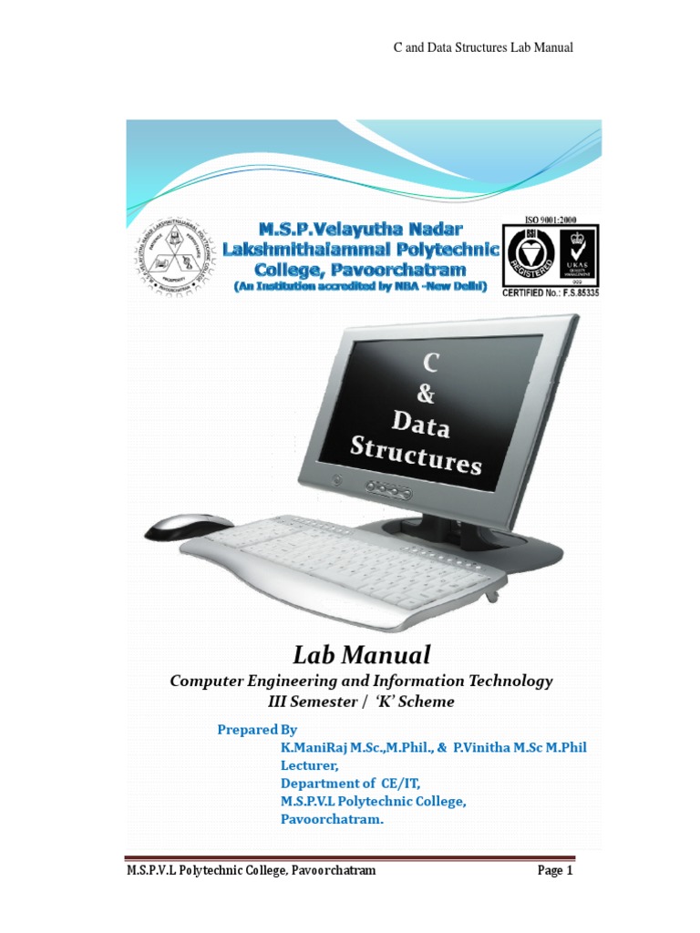 C Programming Lab Manual for Students | PDF