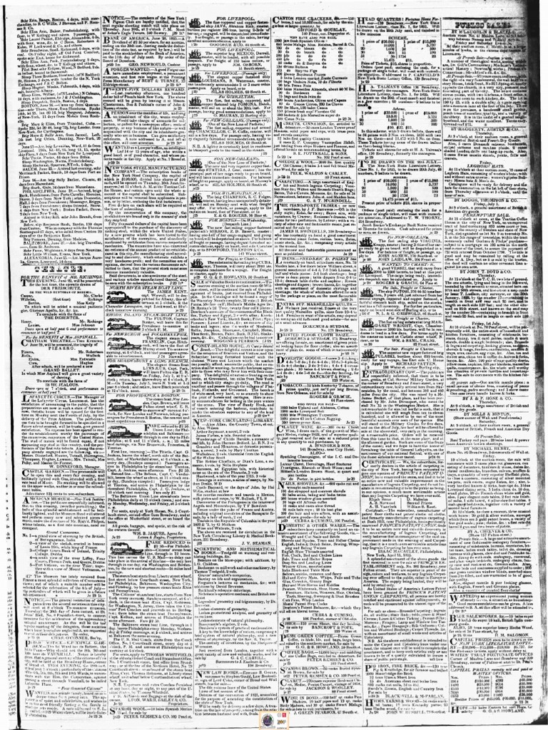 New York Evening Post (1825) | PDF | Business | Nature