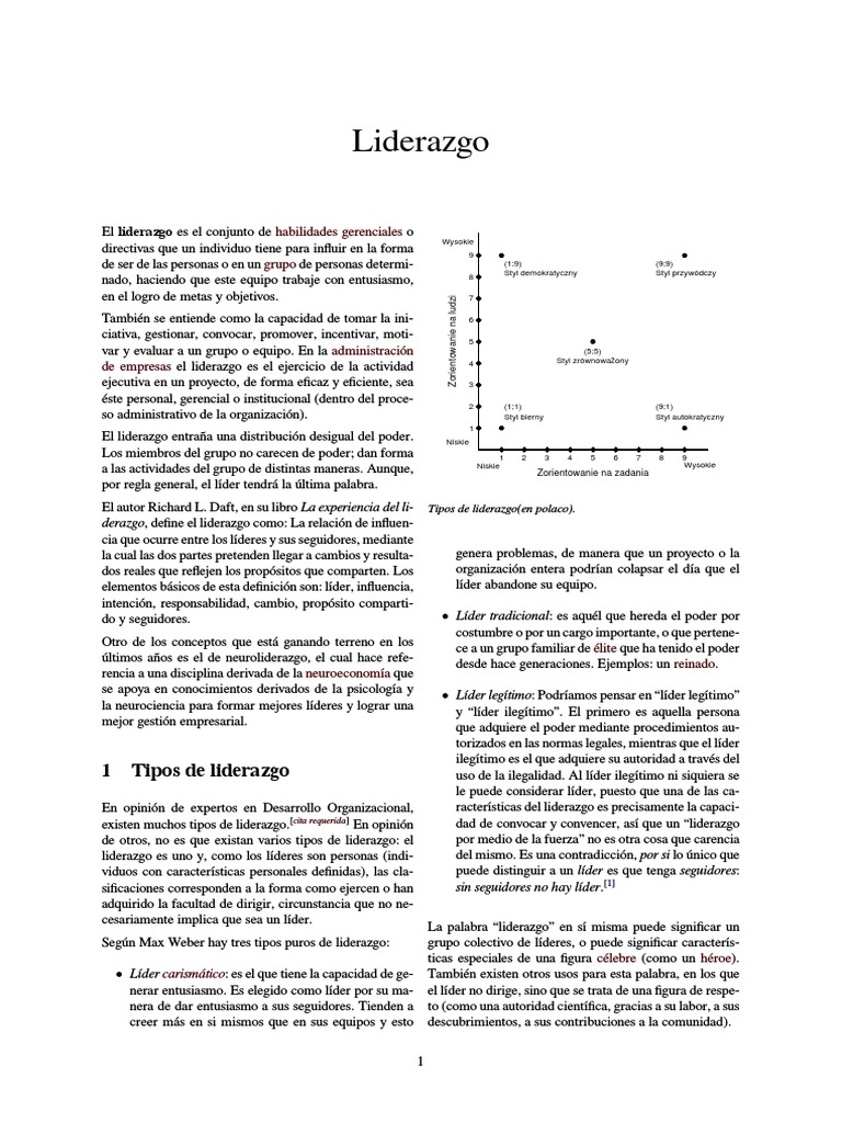 Liderazgo PDF | PDF | Liderazgo | Conceptos psicologicos