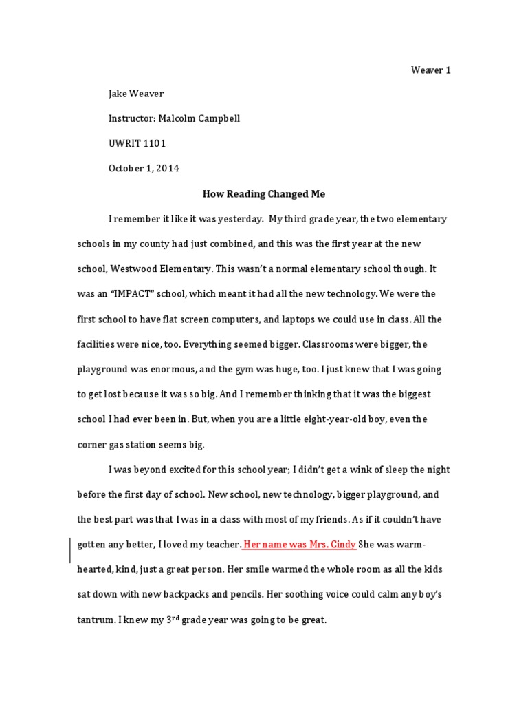 How Reading Transformed My Life | PDF