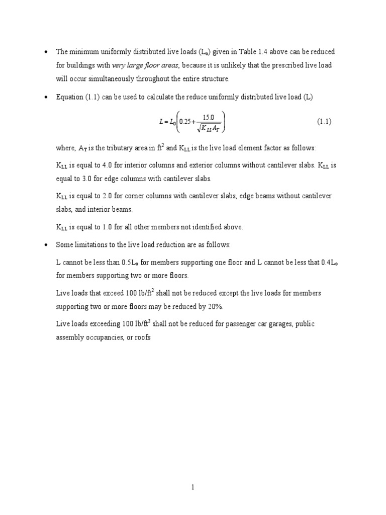 Live Load Example | Structural Engineering | Chess