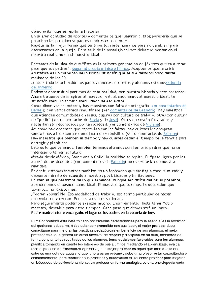 El Maestro Ideal. | PDF | Maestros | Aprendizaje