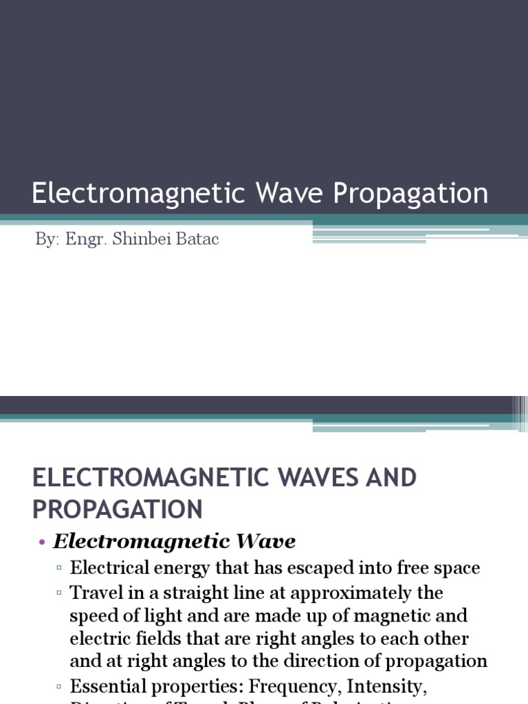 Electromagnetic Wave Propagation | PDF | Polarization (Waves) | Ionosphere