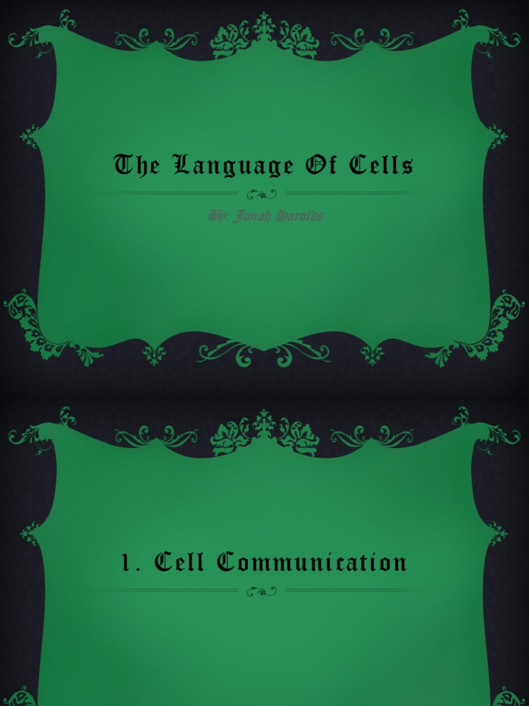 The Language of Cells | PDF