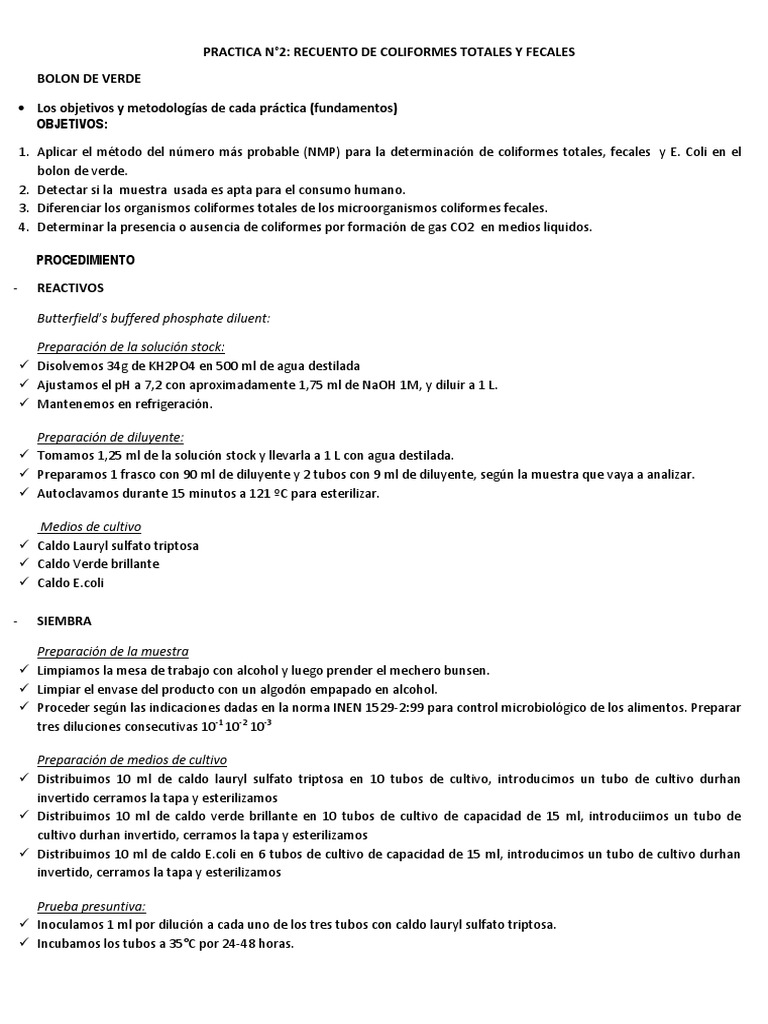 COLIFORMES | PDF | Microbiología | Organismos