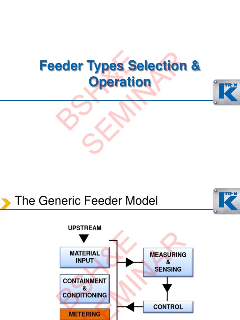 Feeder Types | Download Free PDF | Pump | Flow Measurement