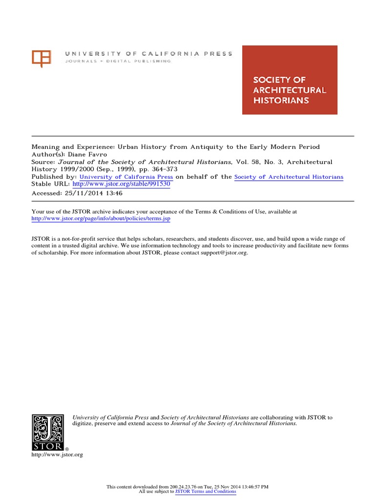 Urban History: Meaning and Experience | PDF | Virtual Reality | Historian