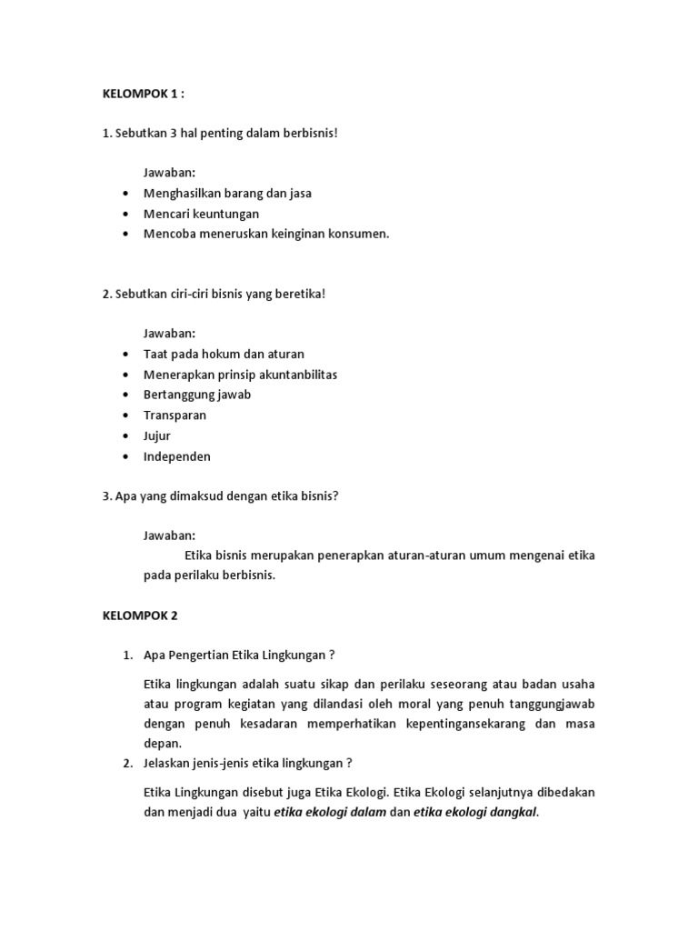 Soal-Soal Etika Rekayasa | PDF