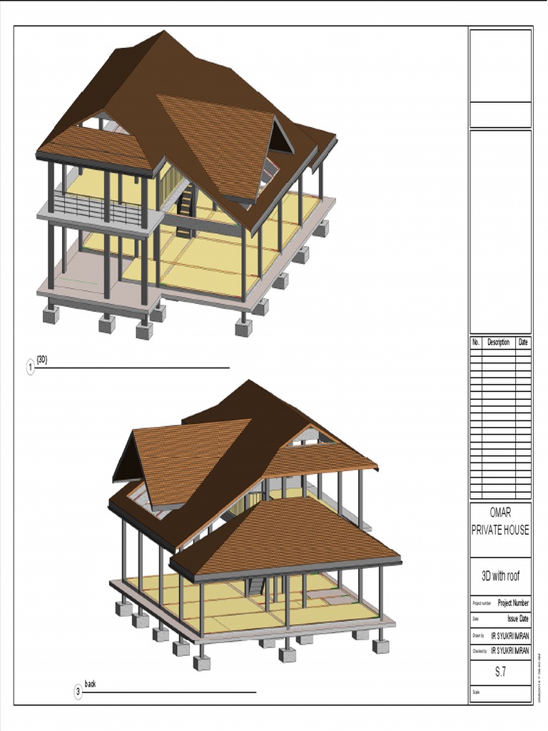 Architectural Draft for Omar's House | PDF | Home & Garden | Technology ...