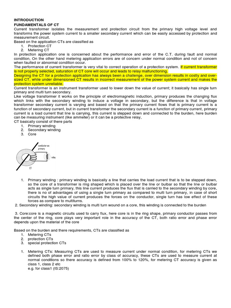 Technical CT Sizing | PDF