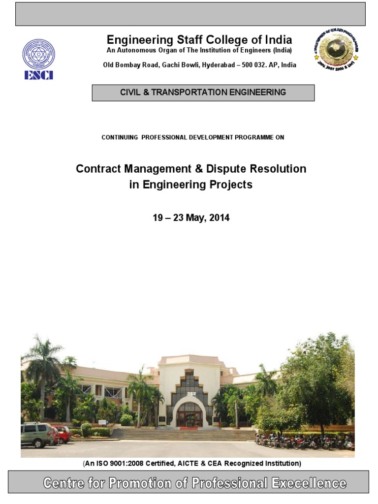 Contract Management - CTE Brochure | PDF | Alternative Dispute ...