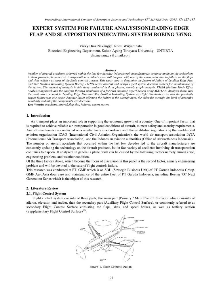 Expert System For Failure Analysis On Leading Edge Flap and Slat ...