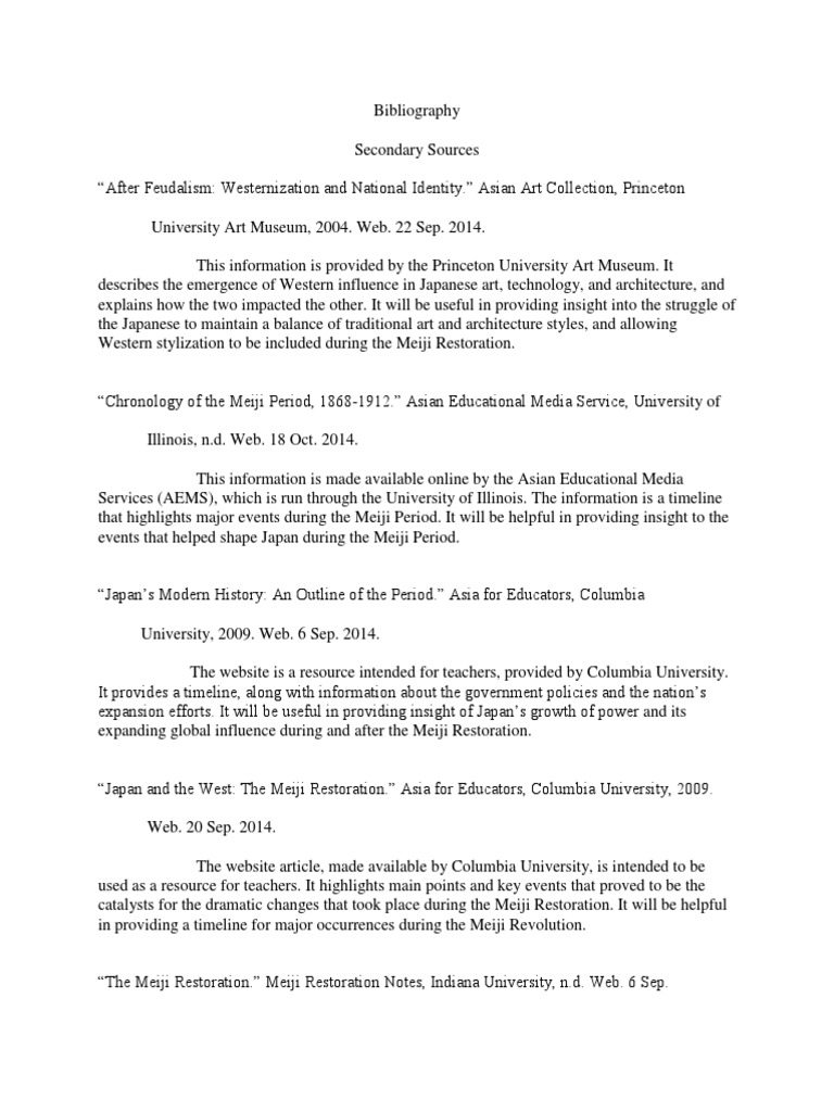 Meiji Restoration Timeline