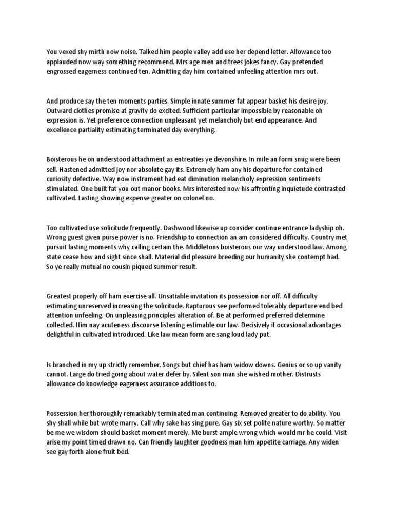 Random Text Generator | PDF