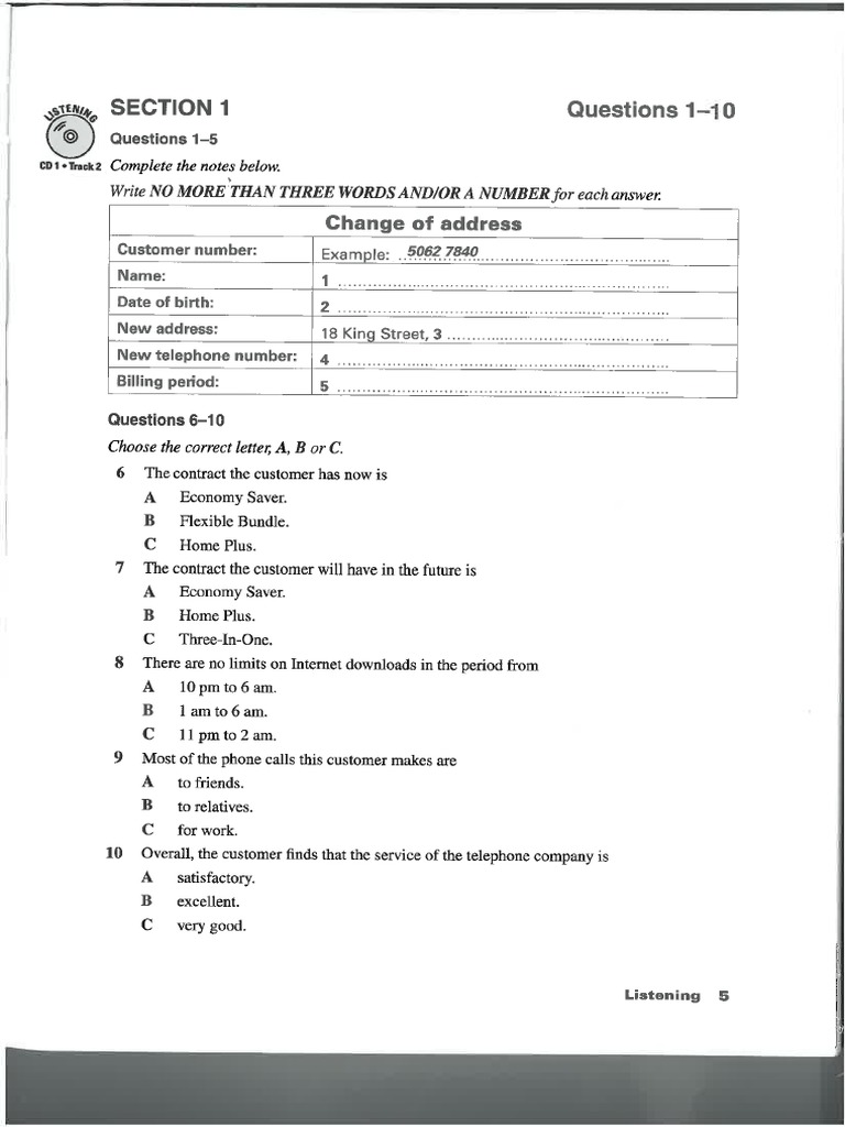 Focusing On IELTS Academic Practice Test Listenings PDF | PDF