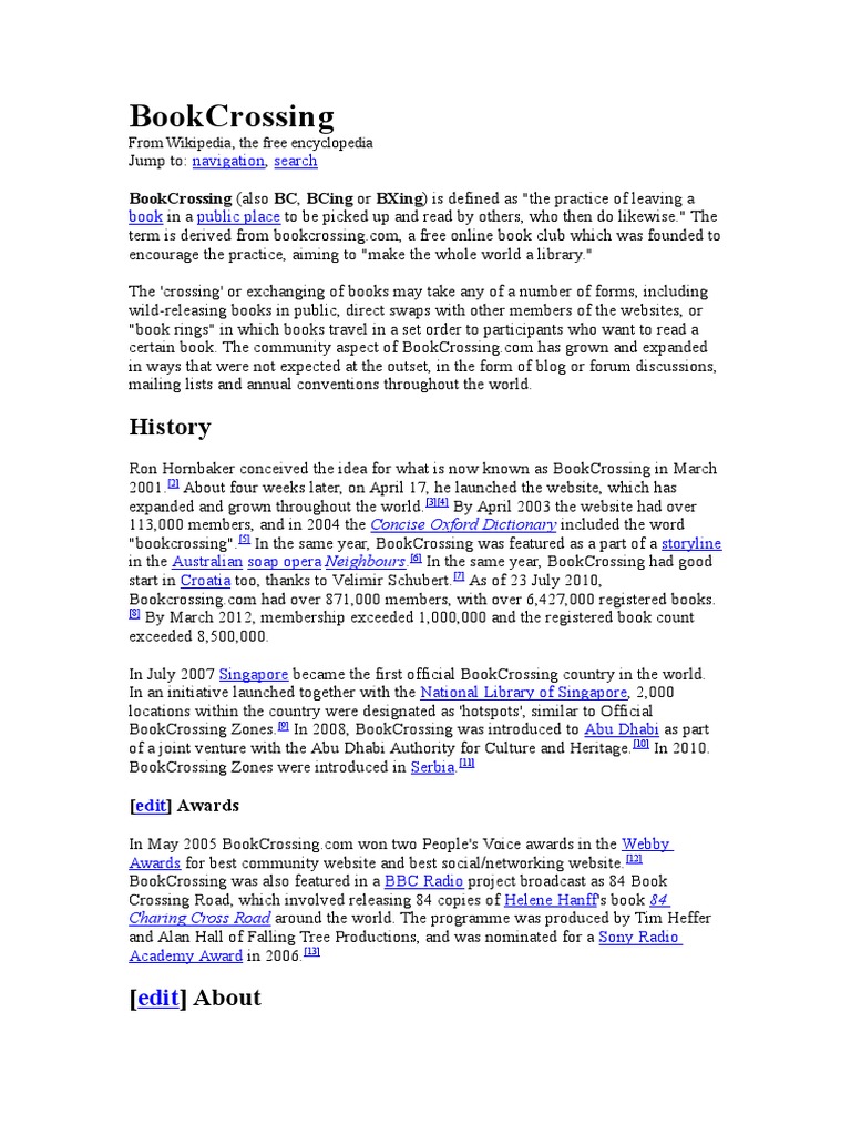 Book Crossing | PDF | Books | Internet