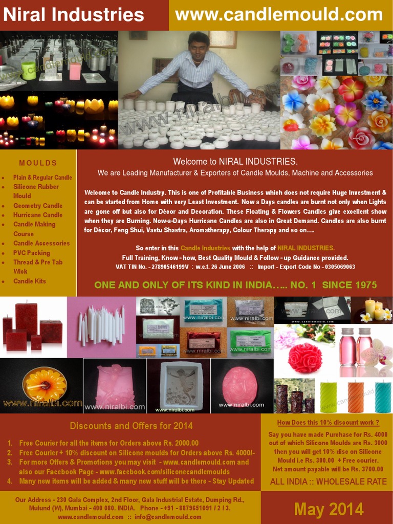 NIRAL Candle Catalogue New 2012 | PDF | Natural Rubber | Perfume