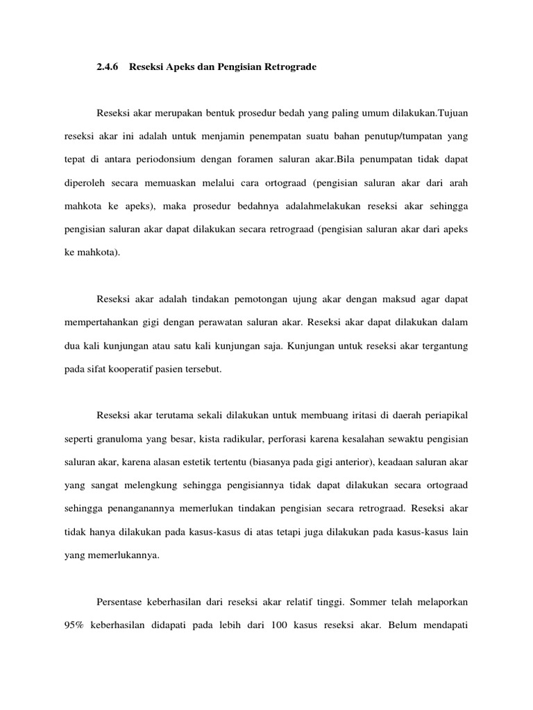 Apeks Reseksi Dan Retrograde 144 | PDF