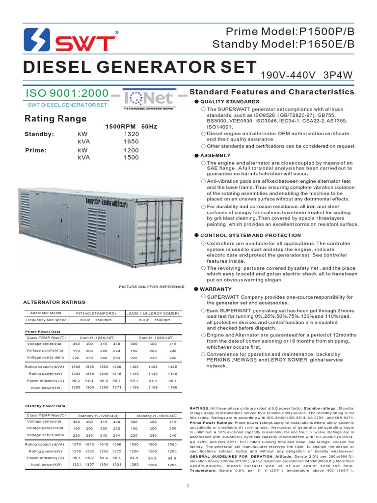 P1500PB (4012 46tag2a) | PDF | Fuel Injection | Diesel Engine