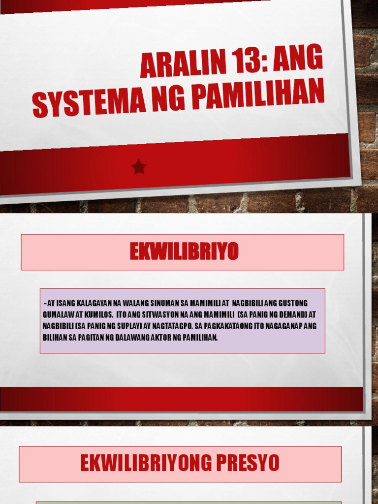 Aralin 13: Ekwilibriyo | PDF