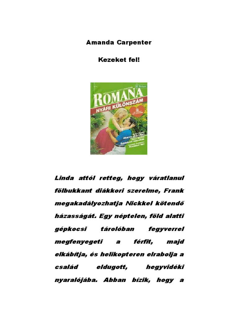 Amanda Carpenter Kezeket Fel PDF | PDF