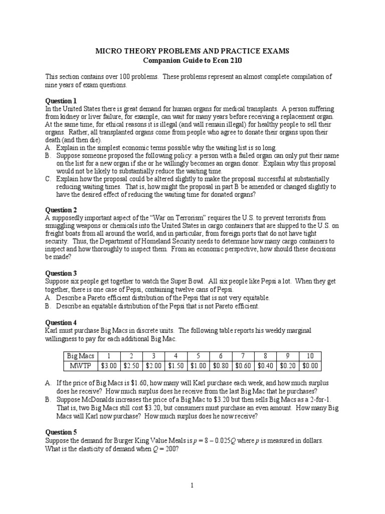 Micro Problems 2013 | PDF | Demand | Economic Surplus