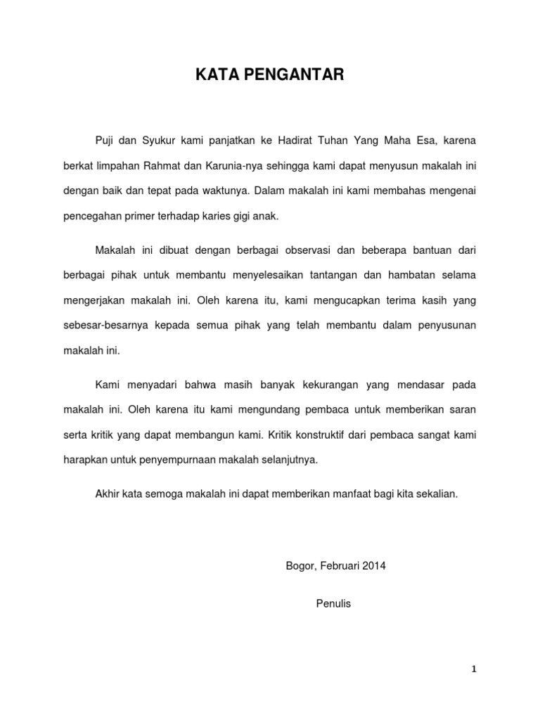 Pencegahan Primer Terhadap Karies Gigi Anak | PDF