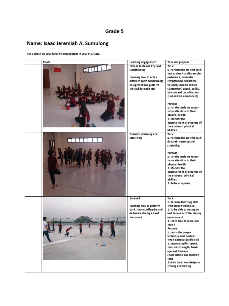 Grade 5 Pe | PDF