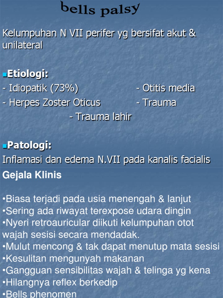 Bells Palsy | PDF