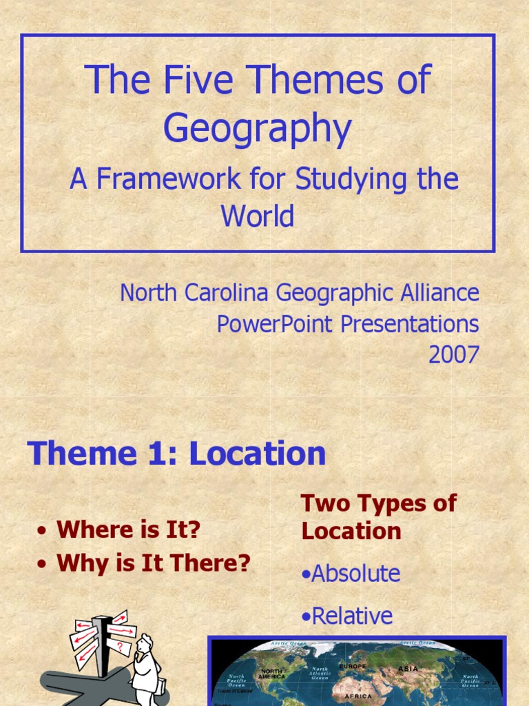 Five Themes of Geography | PDF