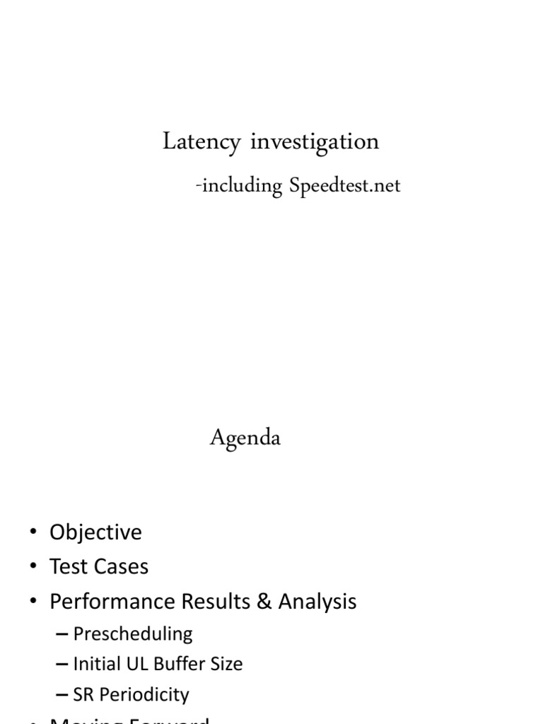 Latency Investigation | PDF | Computing | Computing And Information ...
