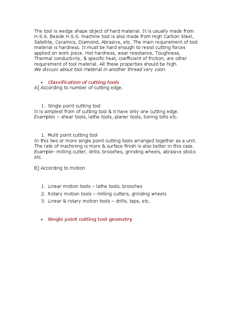 Tool Angles | PDF | Wear | Machining