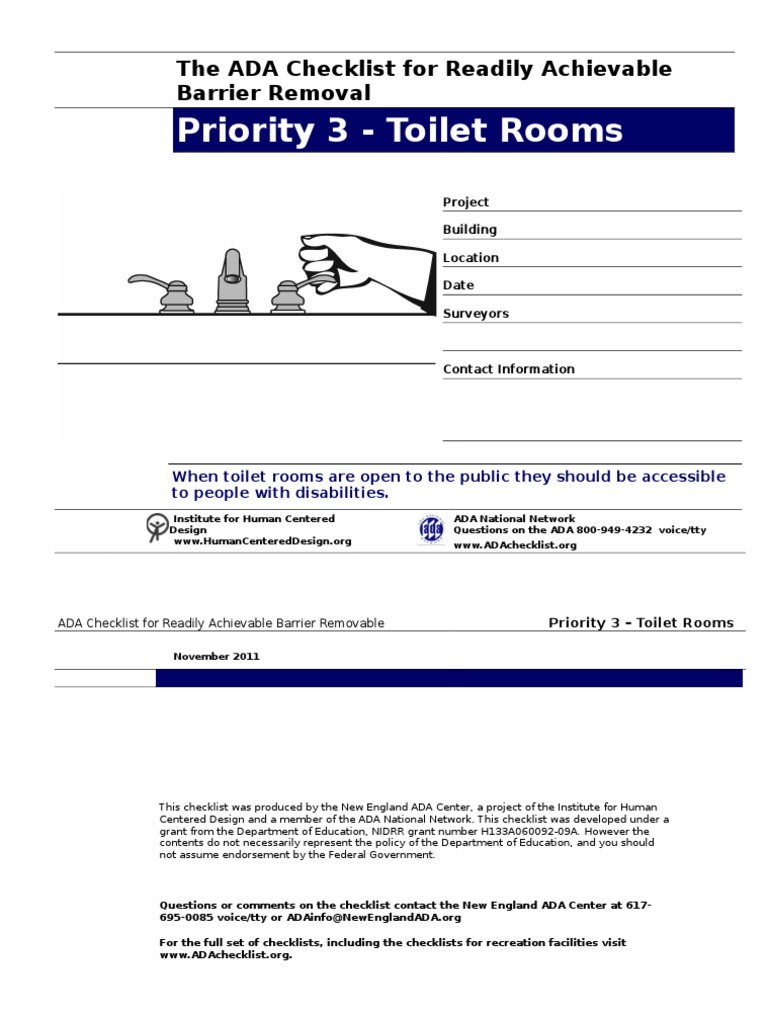 Priority3 Word Fillable Form | PDF | Toilet | Public Toilet