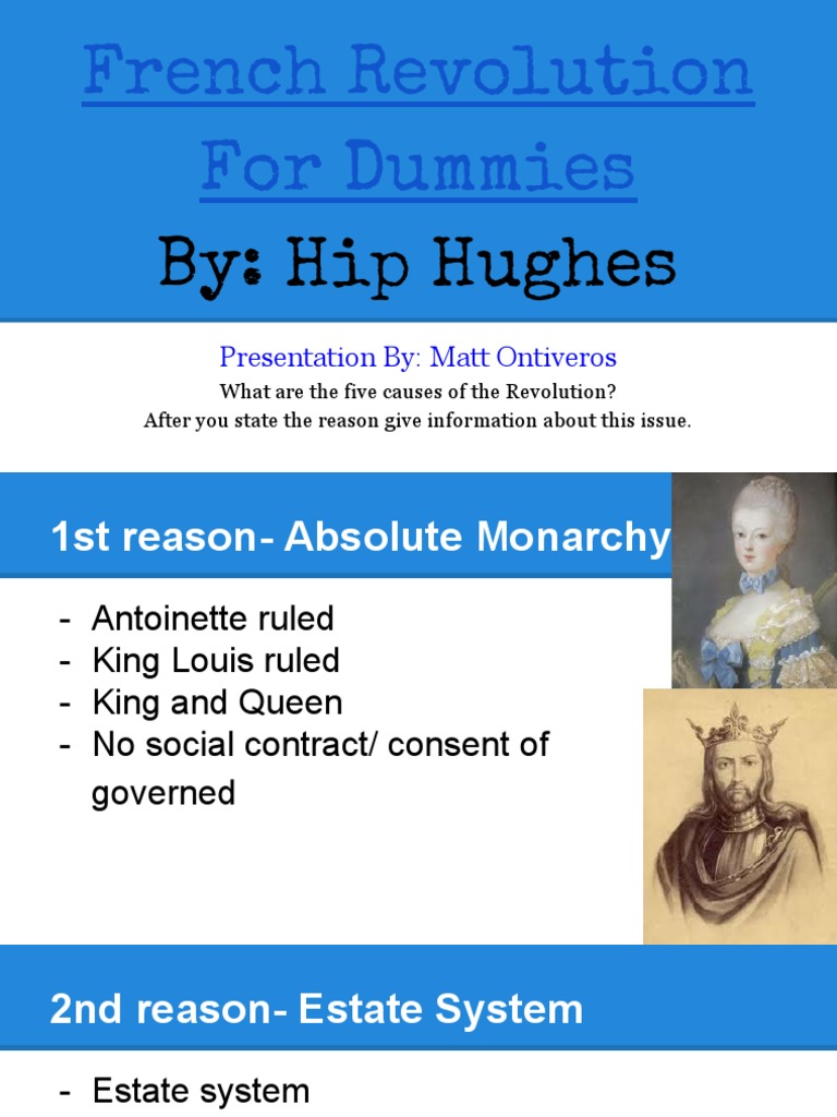 French Revolution For Dummies - Matthew Ontiveros | PDF | Reign Of ...