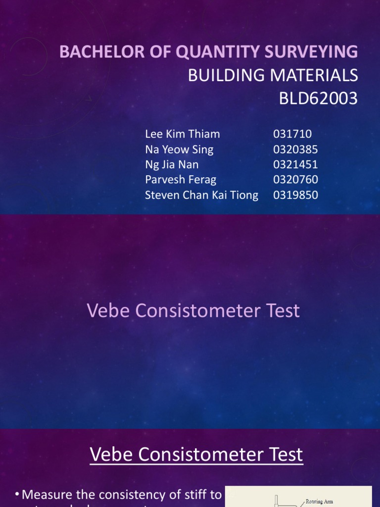 Concrete Vebe Test | PDF | Structural Engineering | Concrete