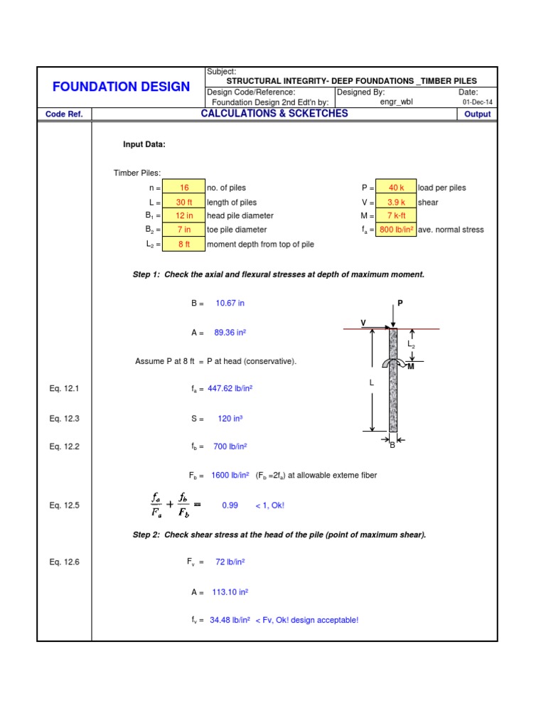 Bored Pile Design - Deep Foundation | PDF | Deep Foundation | Stress ...